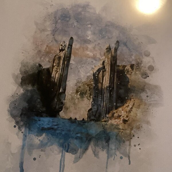 Bag End Watercolor Printable, Hobbit Home Art Print, Hobbit Hole , LOTR ...