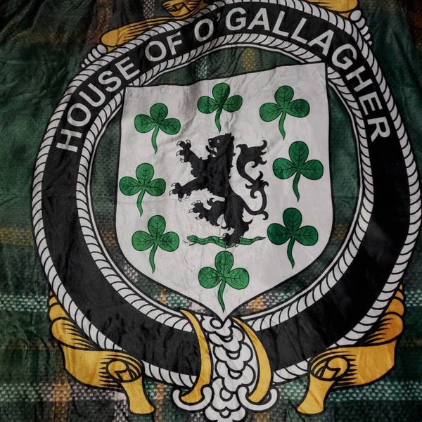 Gallagher Irish National Tartan Crest Mug, Custom Heritage Coffee Cup ...