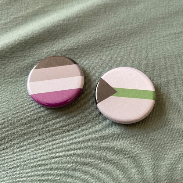 Asexual Ace Pride Flag Pin Badge Pinback Button ~ 1" Pin 1.5" Pin 2.25 ...