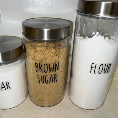 Canister Labels, Kitchen Labels, Baking Labels, Pantry Labels, Canister ...