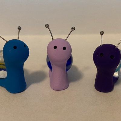 Polymer Clay Marble Snail Witch / Halloween Fairy Garden Miniature ...