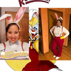 Roger Rabbit bow tie Yellow polka dot blue bowtie pre-tied | Etsy