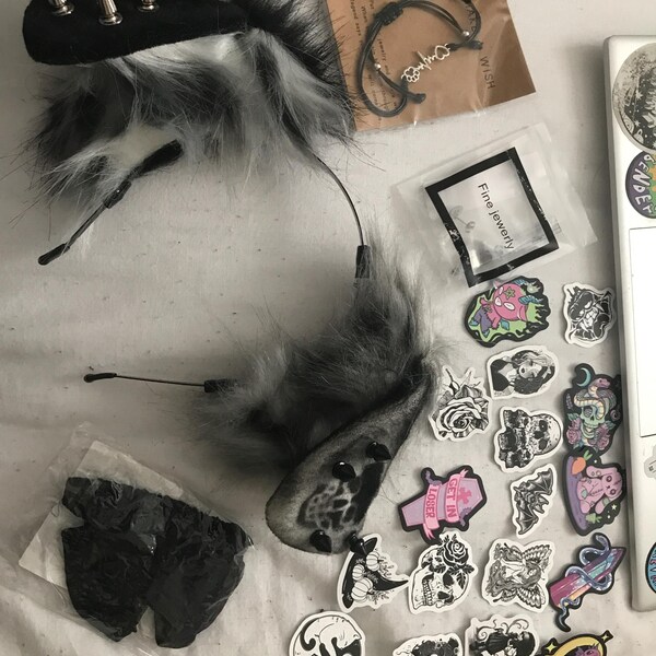 Black Razor Edge Pastel Kawaii Emo Goth Choker Necklace Collar Cat ...