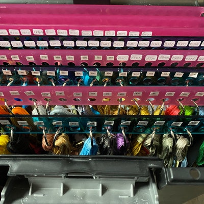 20 HOLE Hanging File Thread Organizer, 1/8 Thick Acrylic, for DMC ...