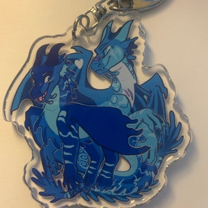 Clearsight and Listener Wings of Fire WOF Acrylic Charm - Etsy Australia