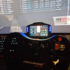 Sim Racing Dashboard Touchscreen Display Leds RPM Simhub, PSR GT 5.0 ...