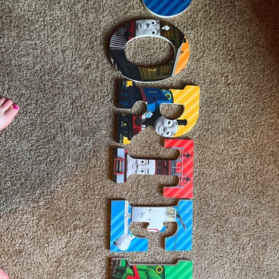 Thomas the Tank Engine Wooden Letters, Custom, Train Letters, Boy Girl ...