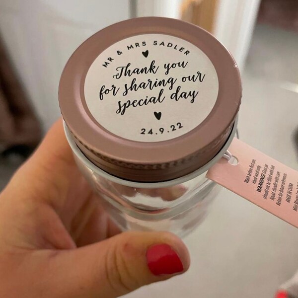 Thank You Stickers, Thank You for Sharing Our Special Day Stickers ...