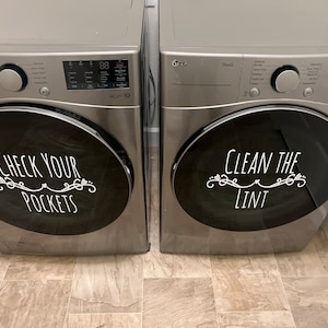 Laundry Room Decals, Laundry Stickers, Farmhouse Washer and Dryer ...