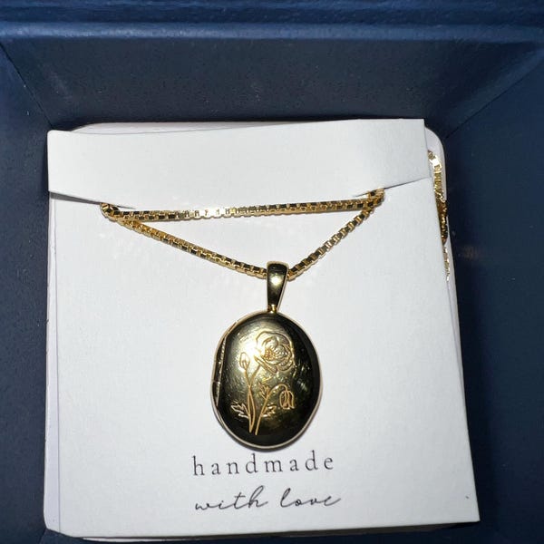 Custom Name Locket Necklace by Codeblue | Custom Monogram Heart Locket ...