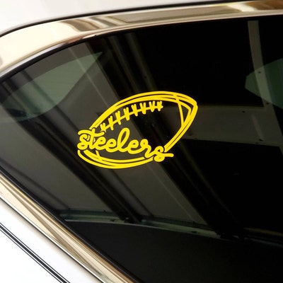 Pittsburgh Steelers Football Vinyl Car Decal, Steeler Nation, Car ...