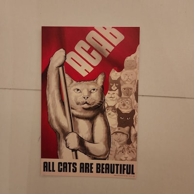 Soviet Cat Poster Cat Star Union - Etsy