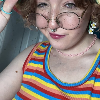 Pastel Rainbow Daisy Bucket Hat Crochet Bucket Bonnet Flower Hat ...