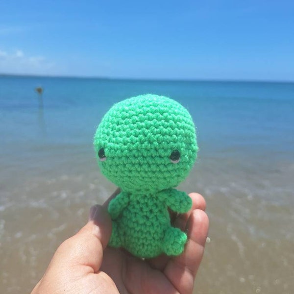 PATTERN: Tuck the Baby Tortoise Amigurumi, Crocheted Turtle Pattern ...