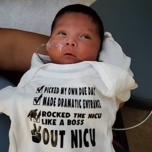 Peace Out NICU NICU Baby Onesie Nicu Graduate Going Home Onesie Preemie ...