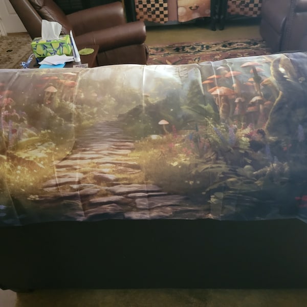 Cottagecore Enchanted Forest Tapestry Aesthetic, Green Indie Room Decor ...