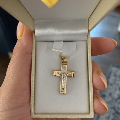 Greek Baptismal Gold Cross for Boys/greek Orthodox Religious Jewelry ...