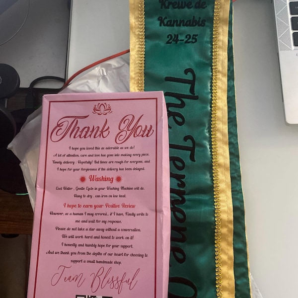 Custom Lace Sash Personalized Sash Customize Sash Embroidery Border ...