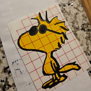 Woodstock Vinyl Decal, Snoopy Decal, Peanuts Decal, Charlie Brown ...