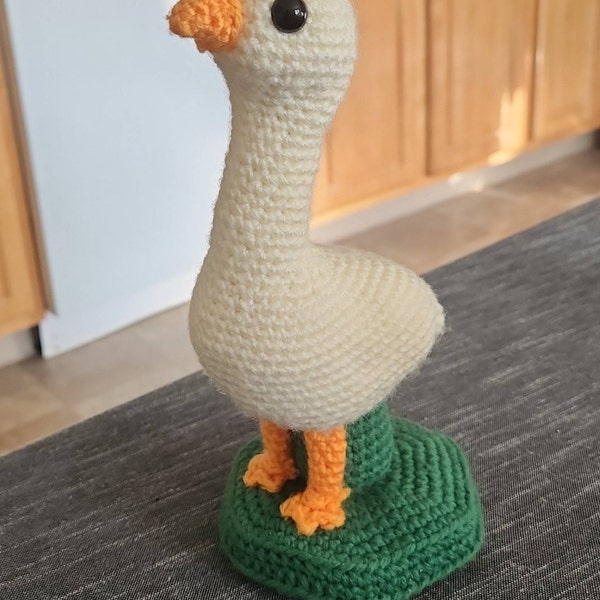 PATTERN ONLY Crochet Desk Goose PDF Pattern, Bonus: Rain Hat and Poncho ...