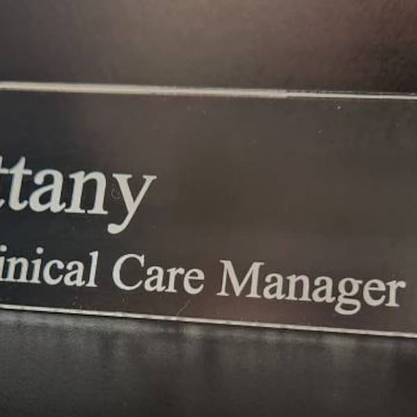 Custom Office Name Plate,modern Design Gold Acrylic,for Boss Gift - Etsy