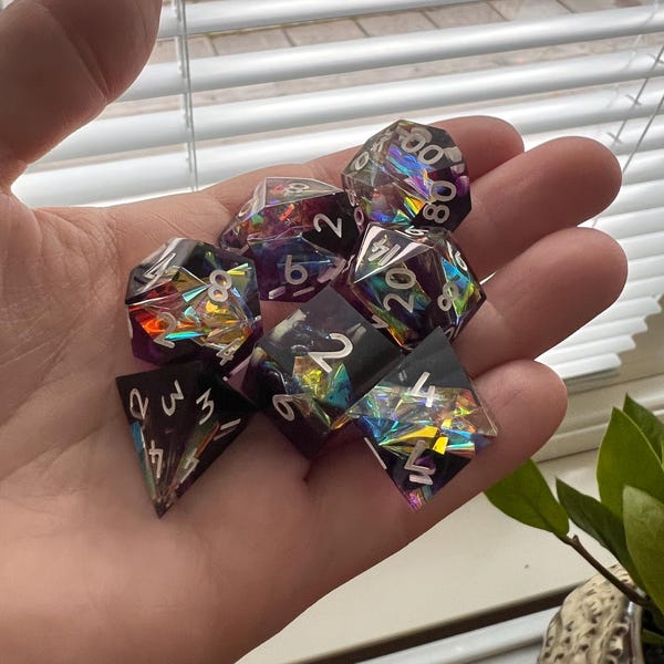 Milk Tea Boba Dice Kawaii Dice, Boba Dice, Handmade Resin Sharp Edge ...