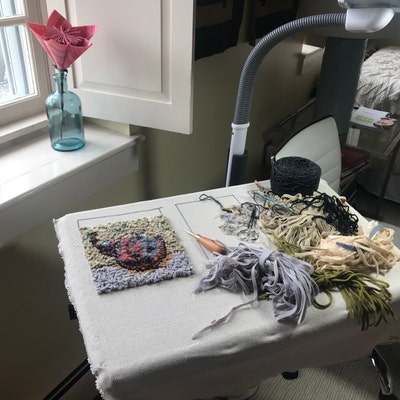 Rug Hooking Floor Stand With 15 X 25 Inside Hooking Area - Etsy