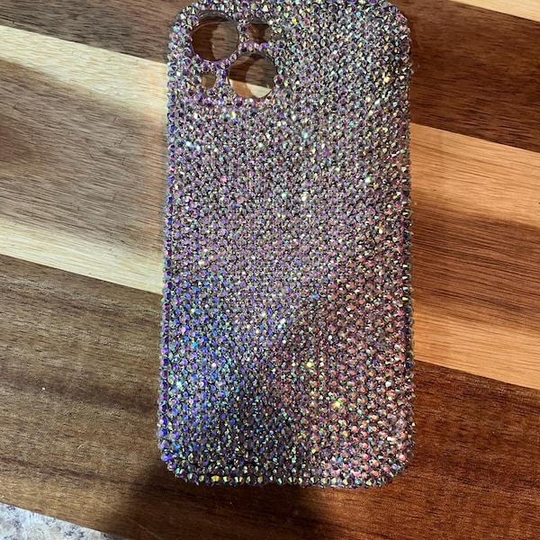 Iridescent Crystal Swar Bling Luxury Phone Cases Full Sides Protect ...