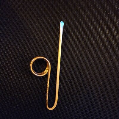 Swirl Bookmark Book Hook End Handmade Salvaged Copper Wire Line Art ...