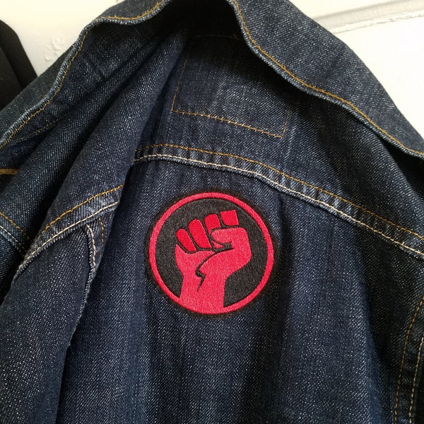 Protest Fist Iron on Embroidery Patch Mtcoffinz - Choose Size - Etsy