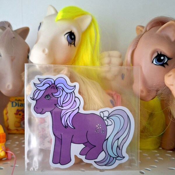 Custom Sugarberry MLP G1 Holographic Vinyl Sticker - Twice as Fancy MLP ...