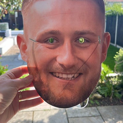 Personalised Face Straws Custom Cut-out Photos Faces, Complete With ...