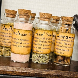 HERBAL Apothecary & Spell Jar Labels for Witches. Wiccans, Pagans ...