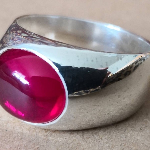 Ring Inspired by Outlander Claire Hand Made in Silver Hammered 925 and ...