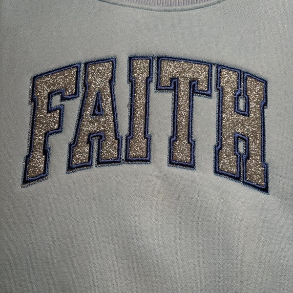 Faith Applique Embroidery Design, Christian Religious Easter Machine ...