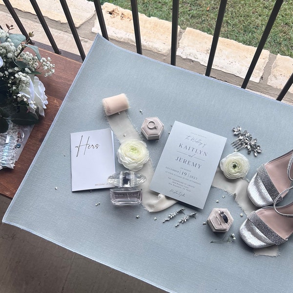 Garden Linen Flat Lay Styling Mat Custom Double-sided Rollable (choose ...