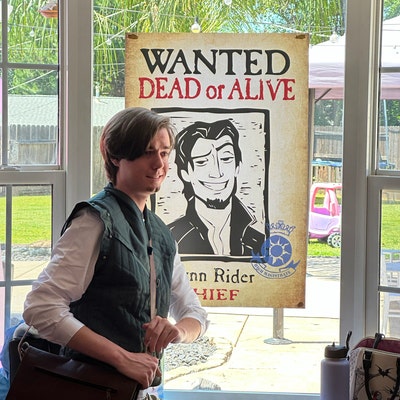 Tangled Party Game: pin the Nose on Flynn Rider Poster and Noses ...