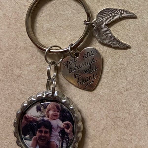 Memorial Keychain Memorial Gift Memorial Keepsake Photo Keepsake Photo ...