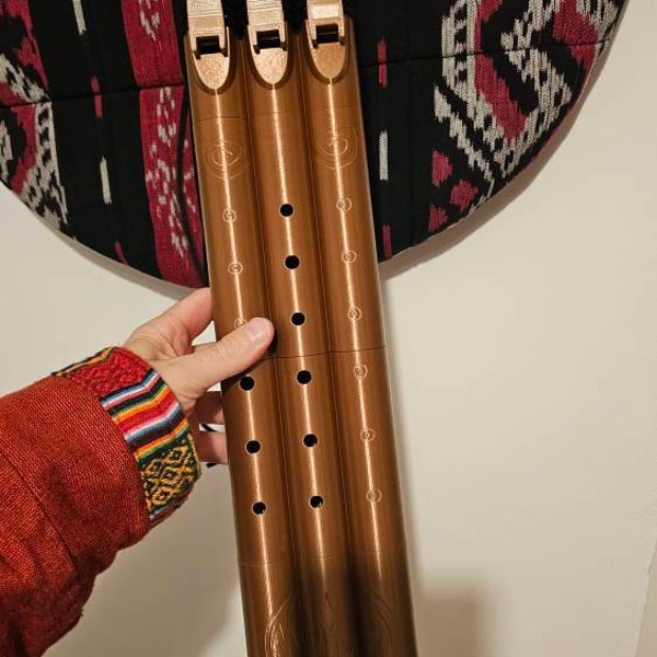 3D Printed Triple Flute, Key of A, Native American Style - Etsy