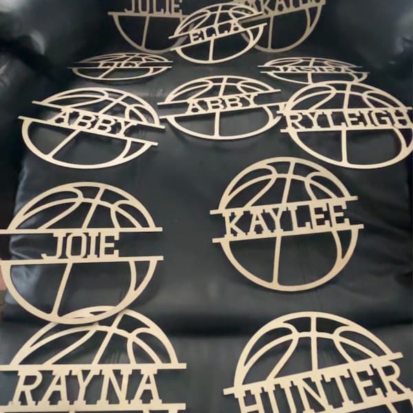Basketball Name Sign, Nursery Decor, Personalized Wood Sign ...