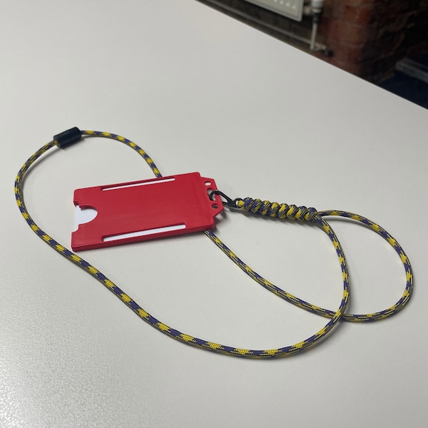 Custom Paracord ID Lanyard Snake Knot, PGUK, Metal Carabiner, Breakaway ...