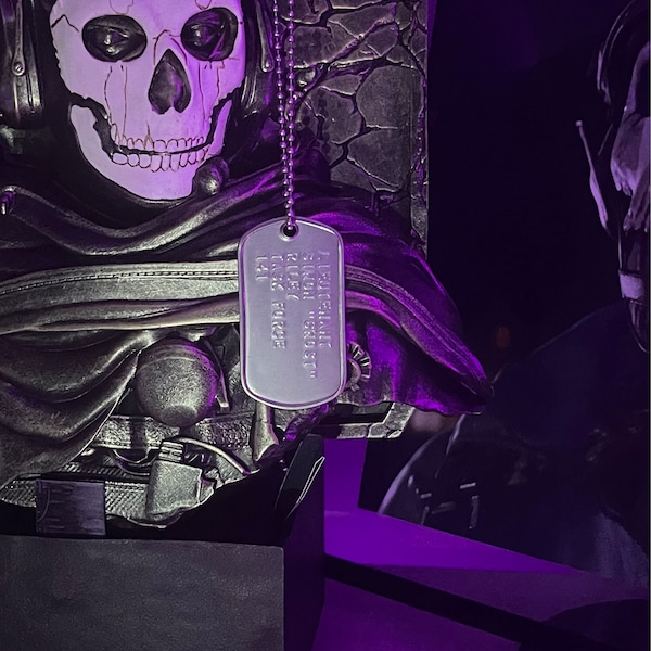 Simon 'ghost' Riley US Military Dog Tag Set With Personalised Text. - Etsy