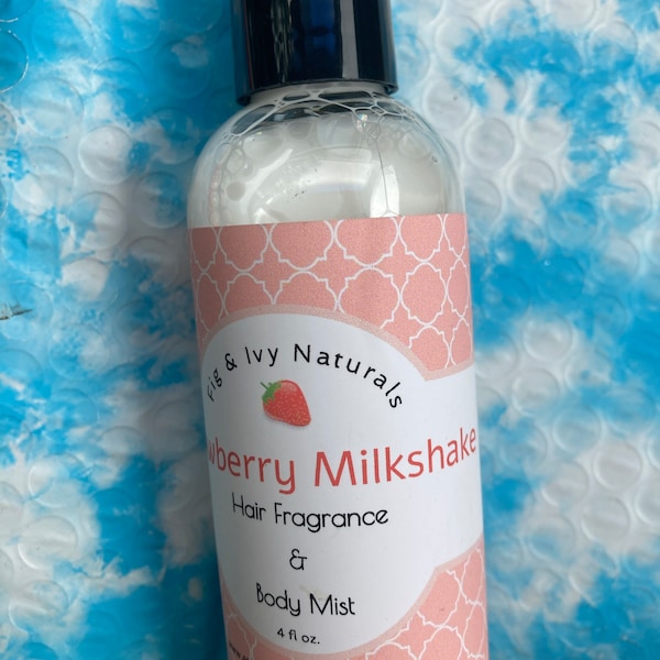 Strawberry Milkshake Perfume - Strawberry Body Mist and Hair Perfume ...