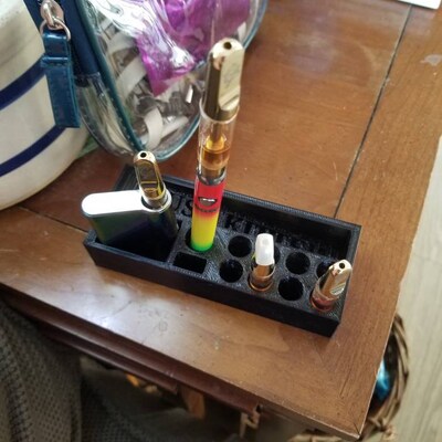 Vape Pen Cartridge Holder Organizer and Stand. Hold up to 8 Spare 510 ...