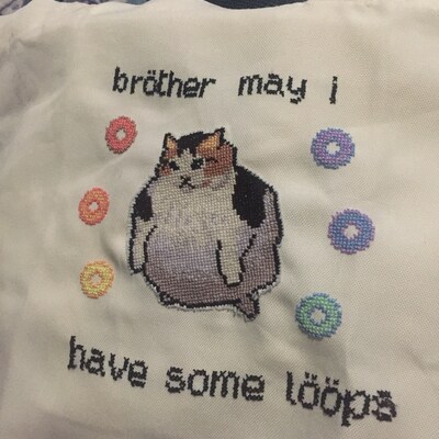 Brother May I Have Some Loops Cat Meme Funny Modern - Etsy