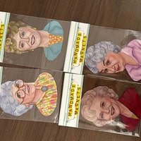 Golden Girls, Set of 4 Magnets, 80s Ladies, Betty White Art, Betty ...