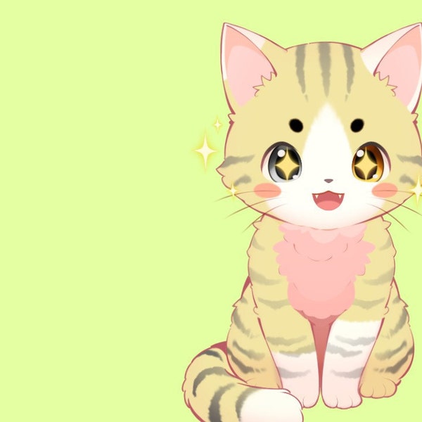 Customizable Vtuber Anime Cats Live2d Avatar - Etsy