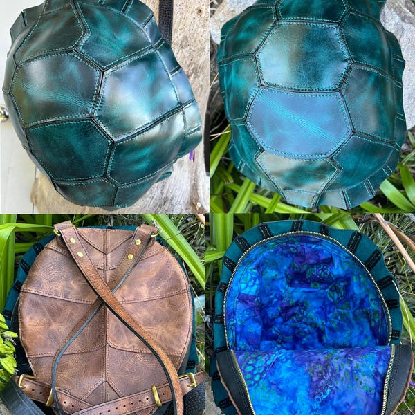 PDF Pattern Leather Turtle Shell Backpack - Etsy