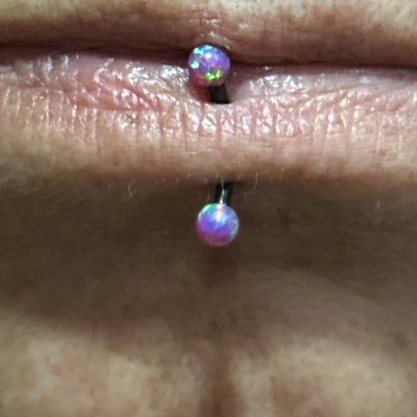 16g, Very Tiny Balls, Septum, Tragus, 16g 6mm Circular Barbells 2mm ...