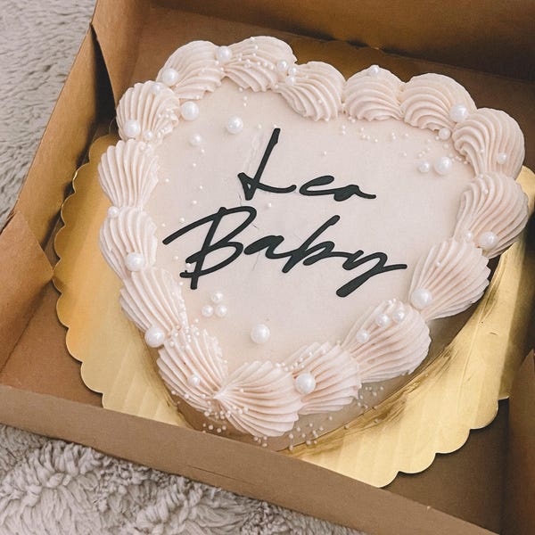 Custom Flat Lay Cake Topper Heart Cake Topper Birthday Cake Charm ...